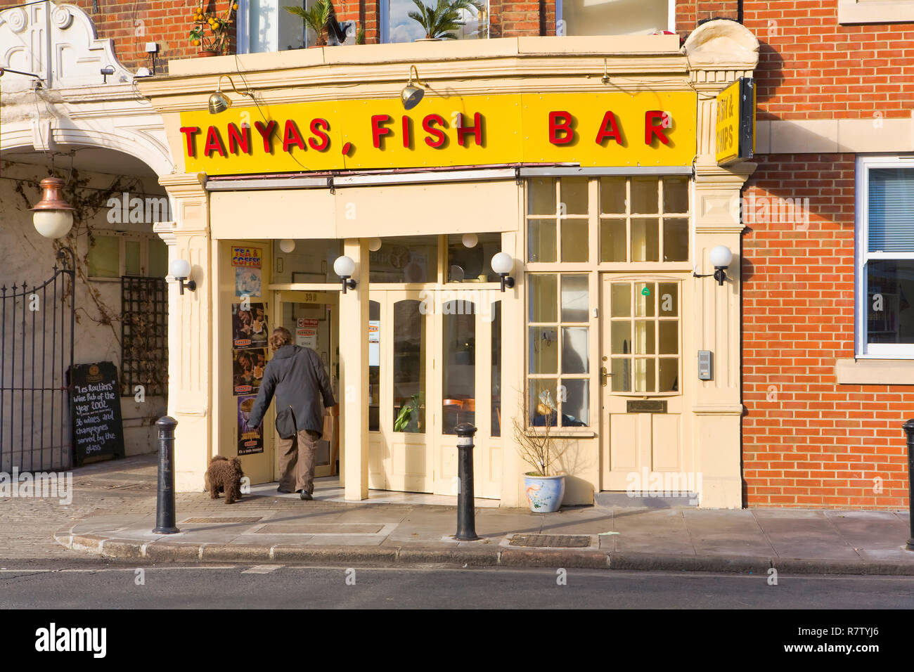 Fish and Chip shop in Barnes, London, UK Stock Photo - Alamy