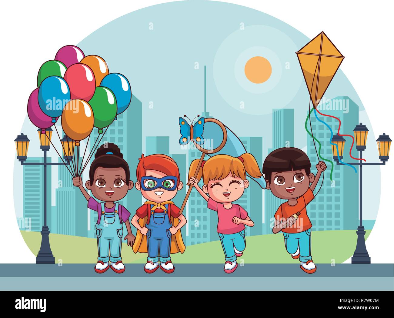 cute children cartoon Stock Vector Image & Art - Alamy