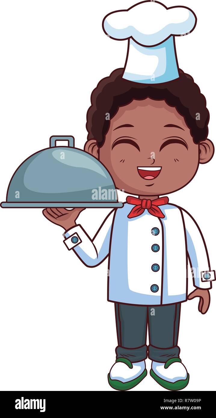 cute chef boy cartoon Stock Vector Image & Art - Alamy
