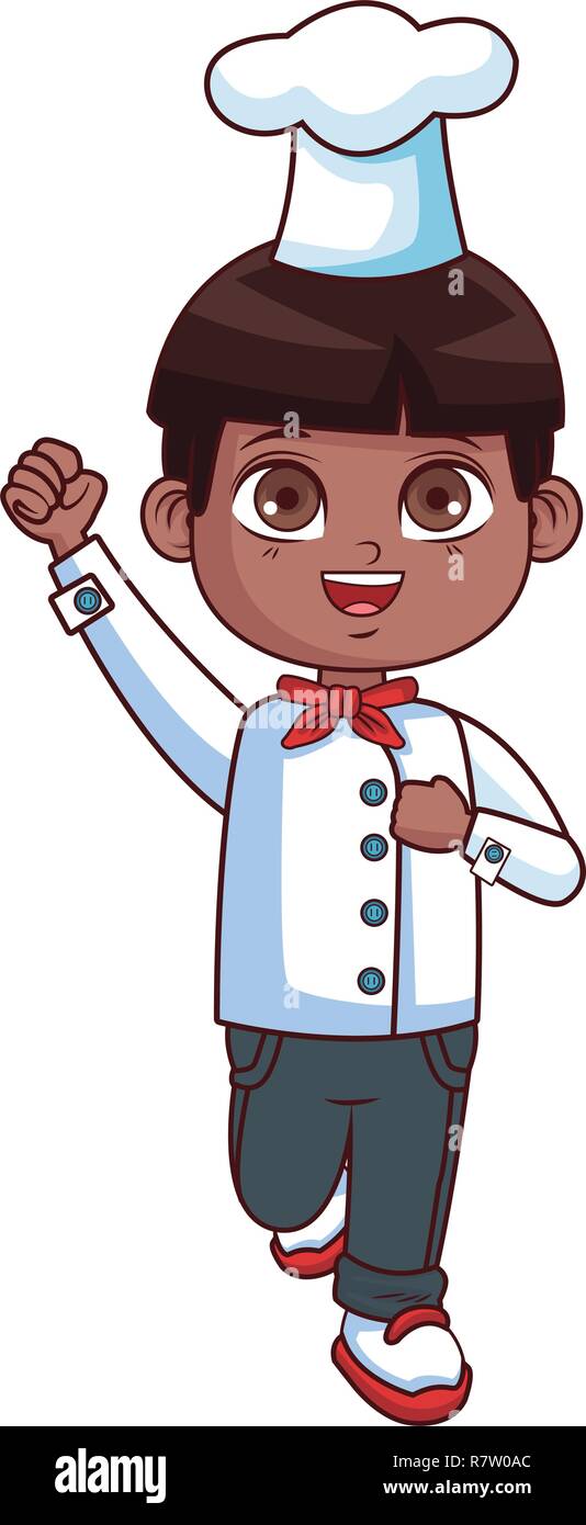cute chef boy cartoon Stock Vector Image & Art - Alamy