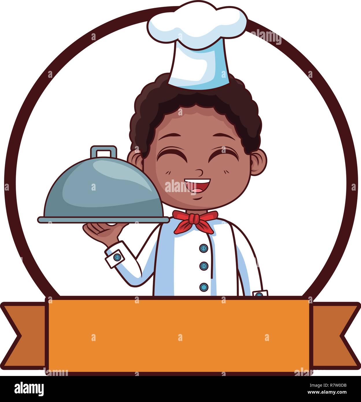 cute chef boy cartoon Stock Vector Image & Art - Alamy