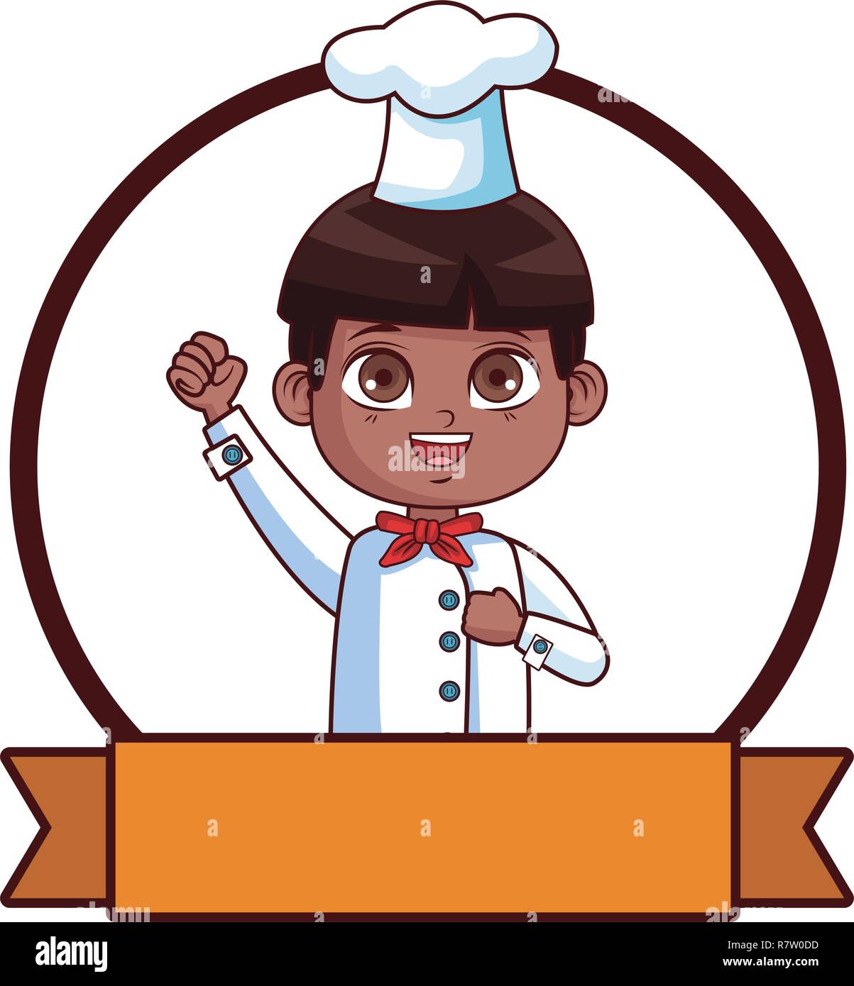 cute chef boy cartoon Stock Vector Image & Art - Alamy