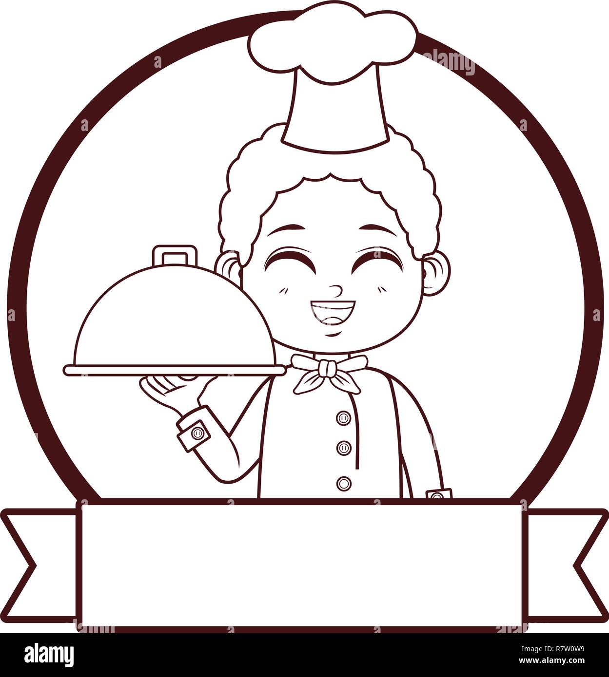 cute chef boy cartoon Stock Vector Image & Art - Alamy