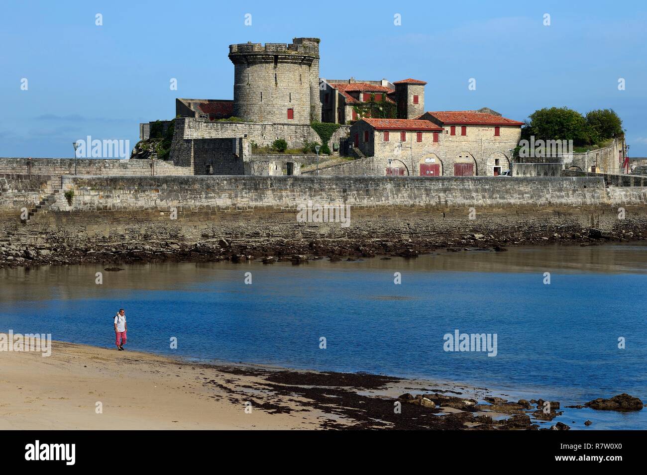 France, Pyrenees Atlantiques, Basque Country coast, Ciboure, the beach ...