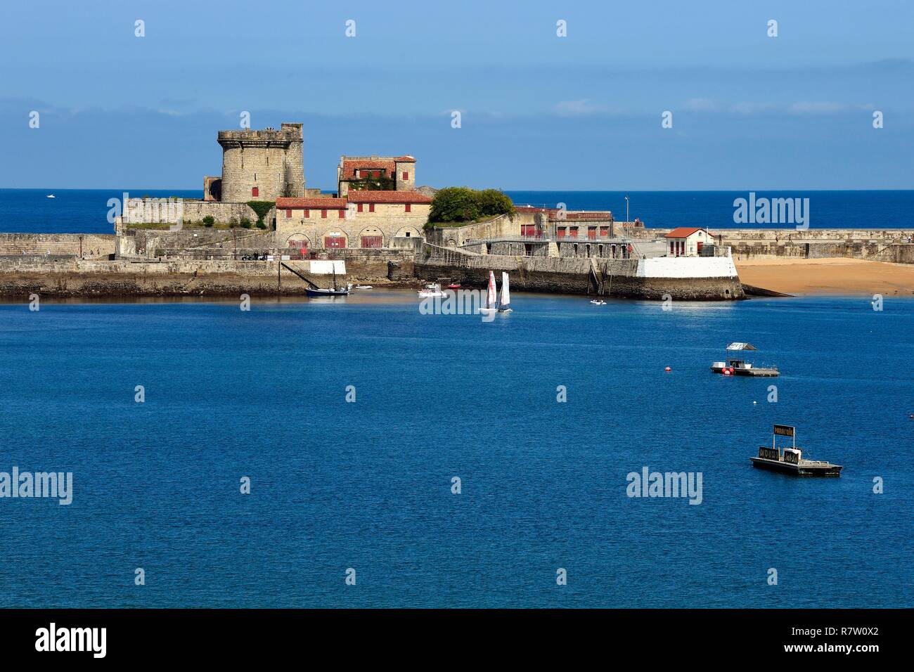France, Pyrenees Atlantiques, Basque Country coast, Ciboure, the fort ...