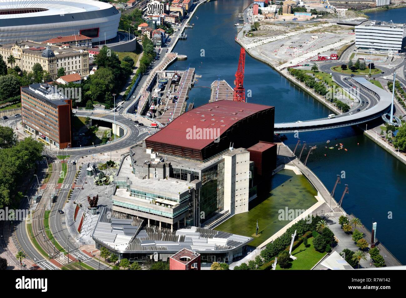 Spain, Basque Country, Biscay Province, Bilbao, the Euskalduna Palace ...