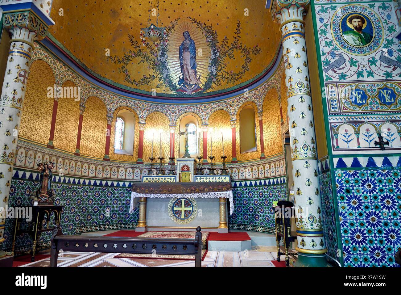 France, Pyrenees Atlantiques, Basque Country, Biarritz, Imperial Chapel ...