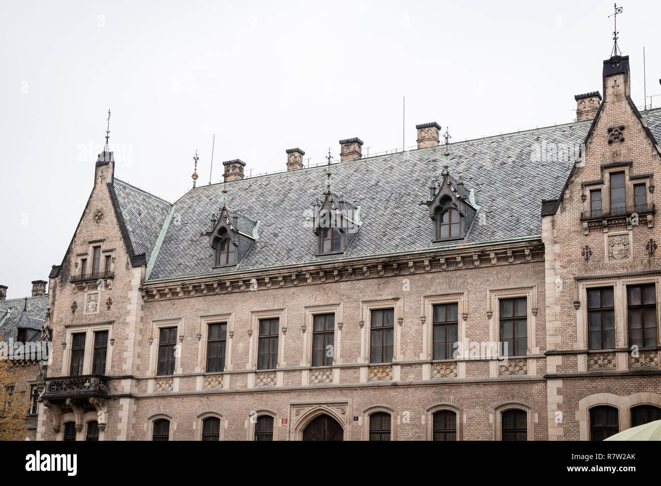 Historic building in the Prague Castle complex, Czech Republic Stock ...