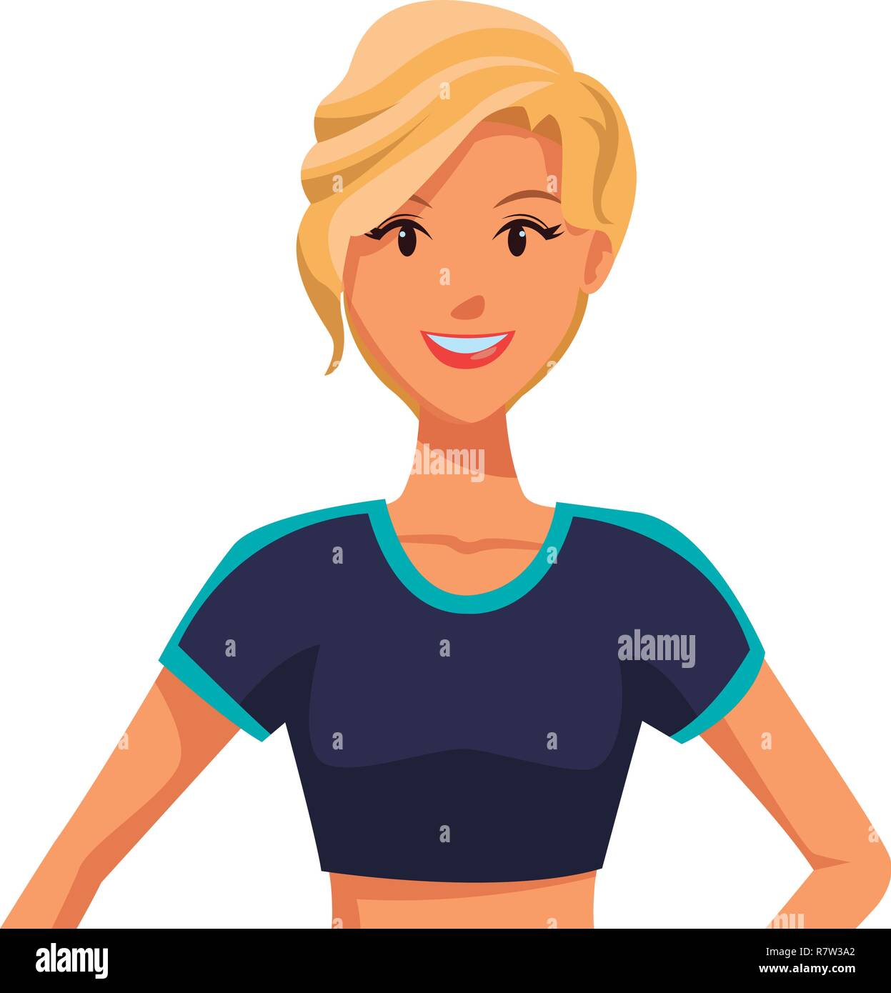 fit woman doing exercise Stock Vector Image & Art - Alamy