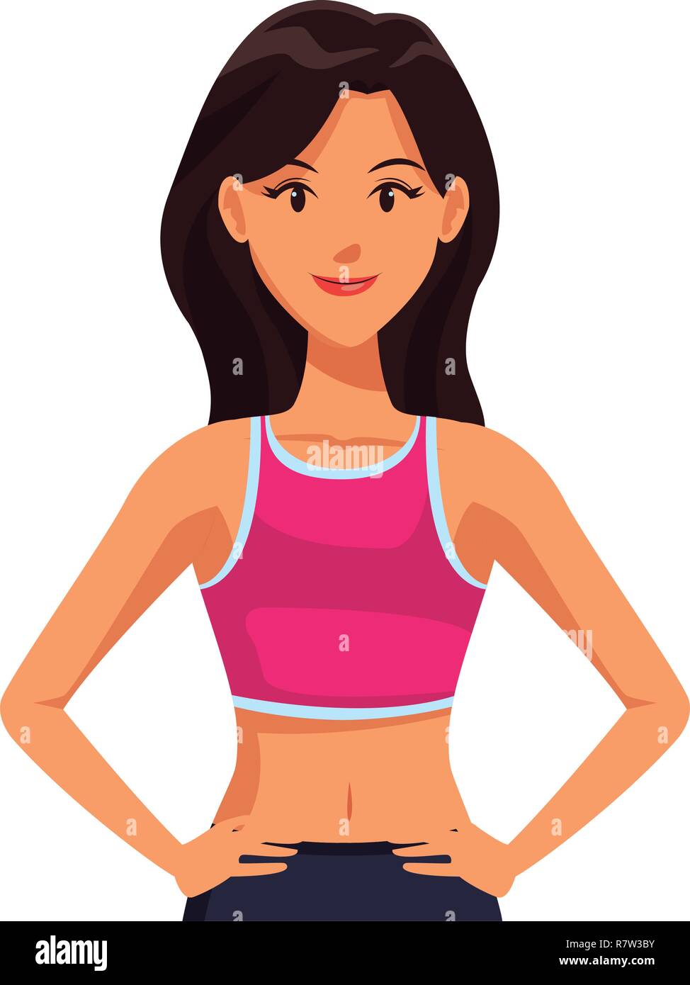 fit woman doing exercise Stock Vector Image & Art - Alamy