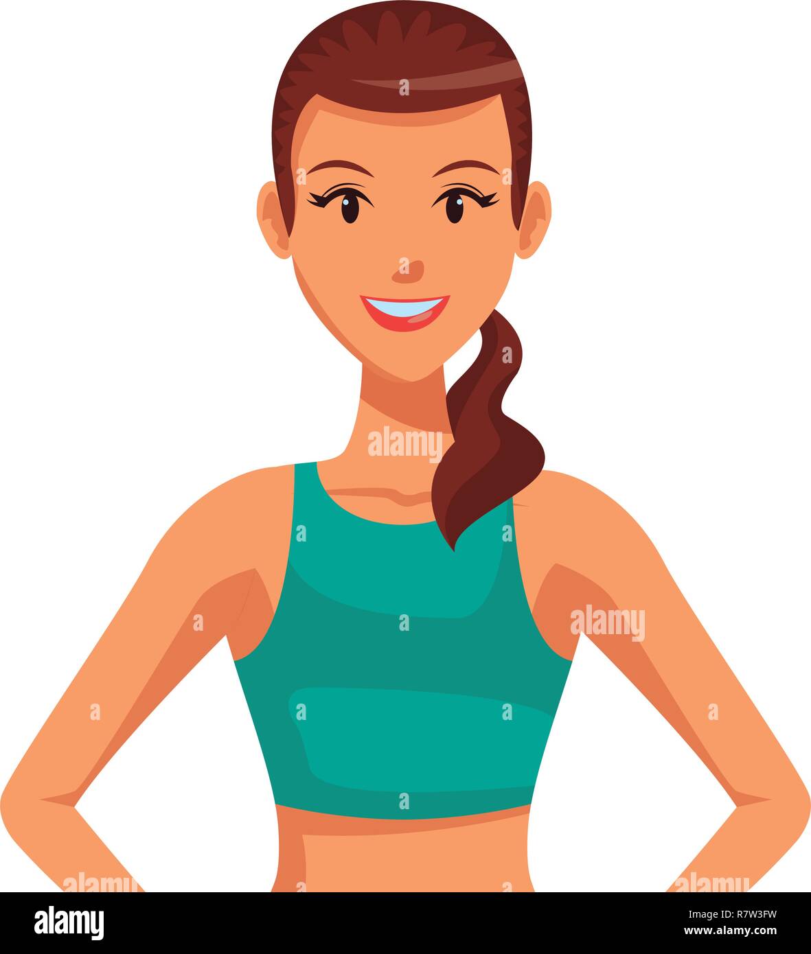 fit woman doing exercise Stock Vector Image & Art - Alamy
