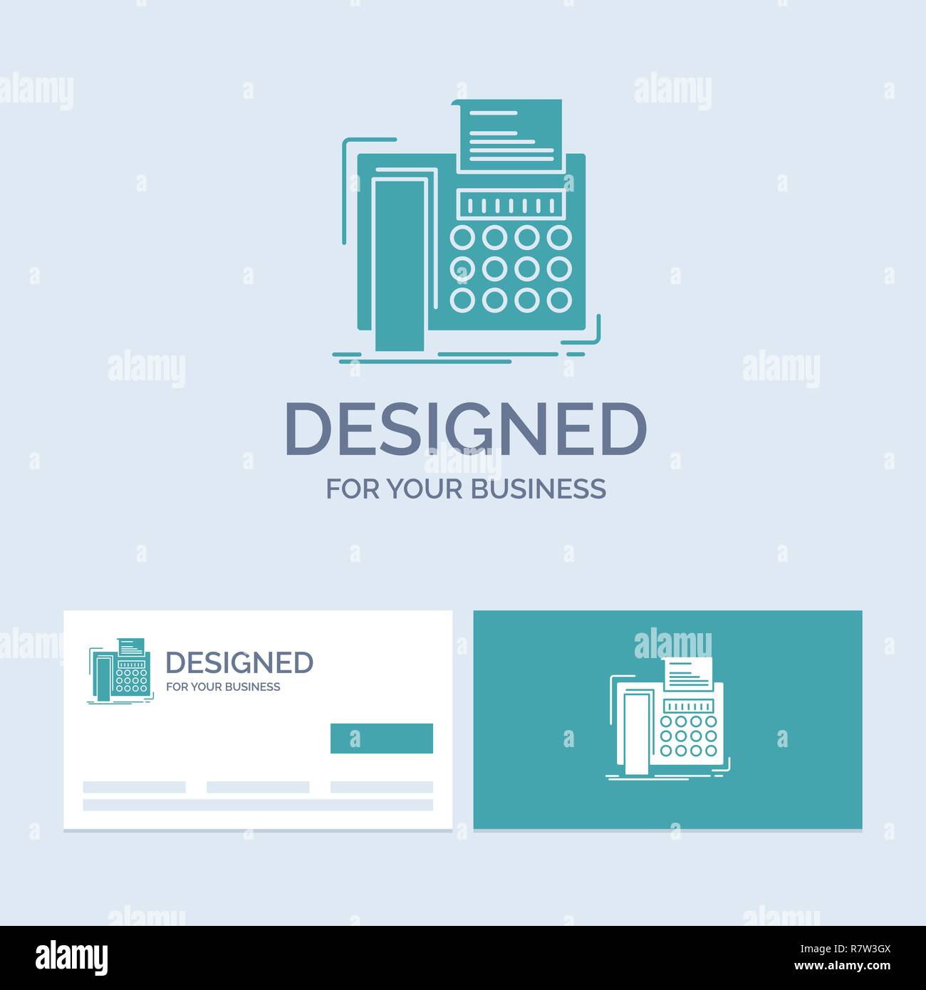 fax, message, telephone, telefax, communication Business Logo Glyph ...