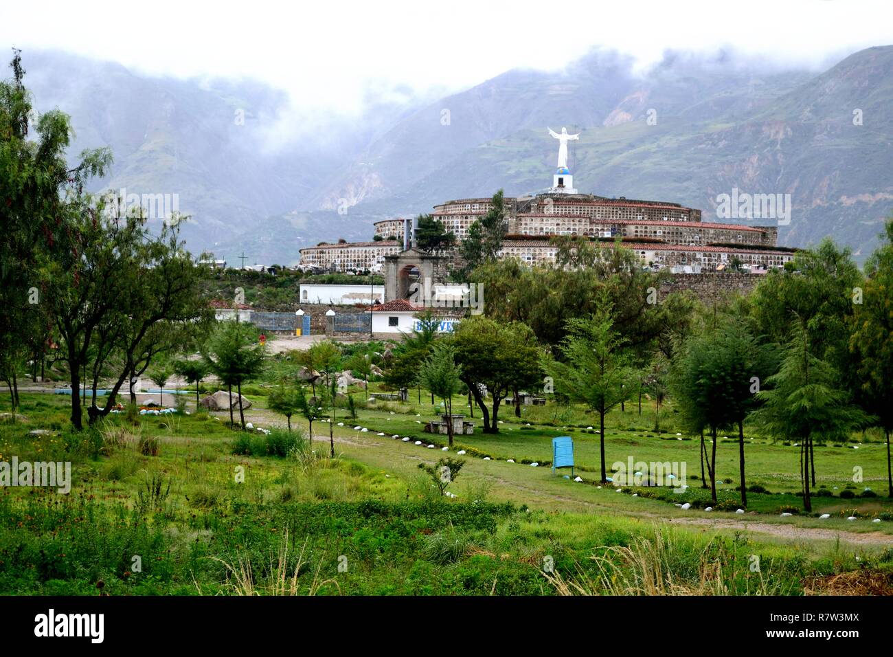 Cemetery - Old Yungay where an earthquake and landslide buried 25,000 ...