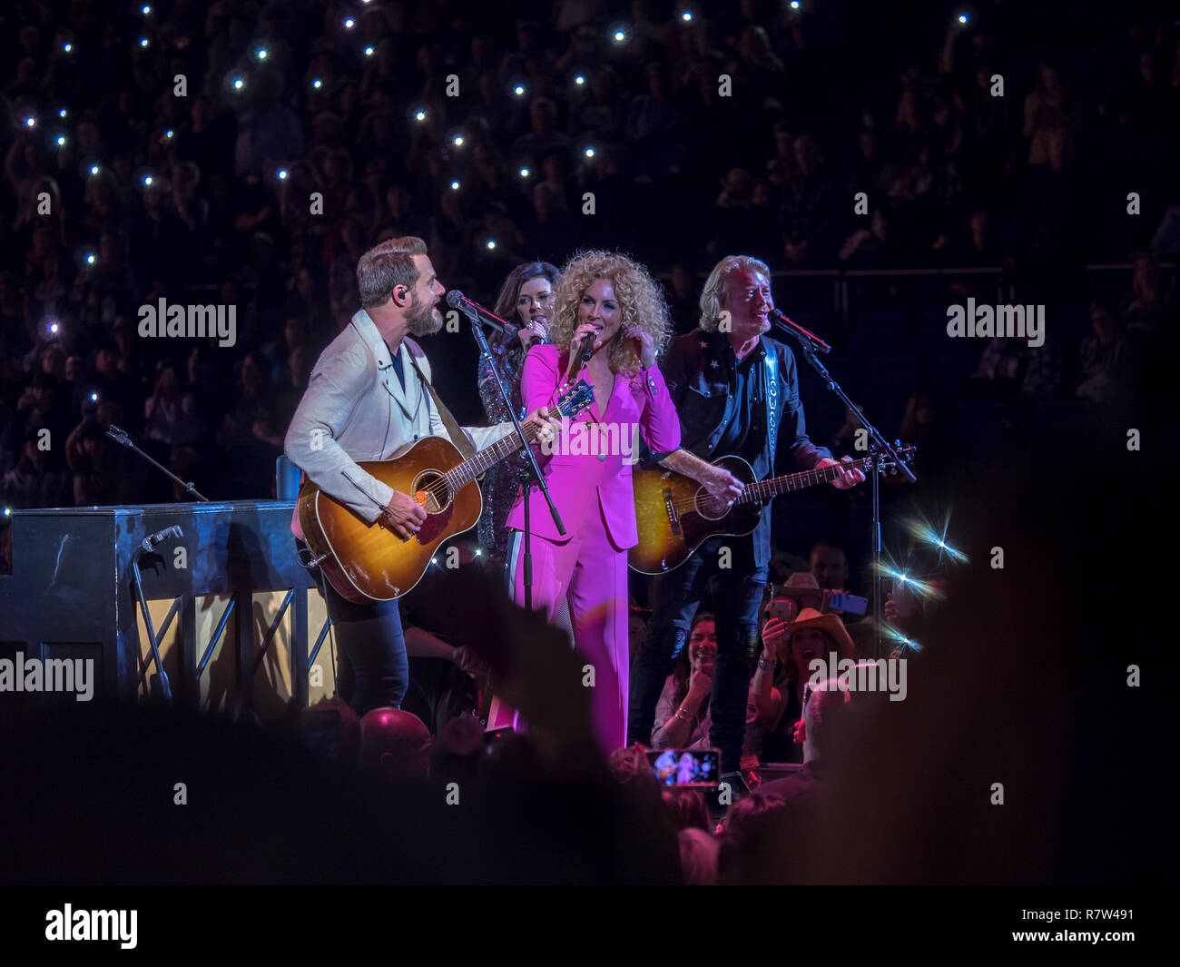 Live on Stage Little Big Town Band During Country 2 Country Music ...