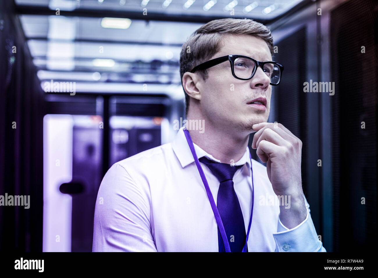 Intelligent Looking Man