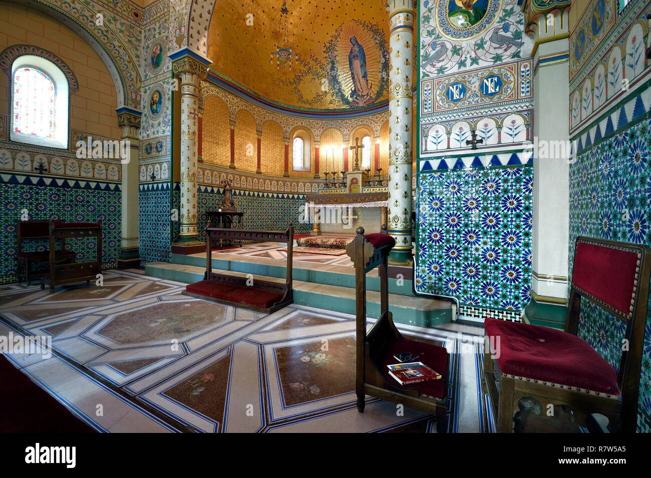 France, Pyrenees Atlantiques, Basque Country, Biarritz, Imperial Chapel ...