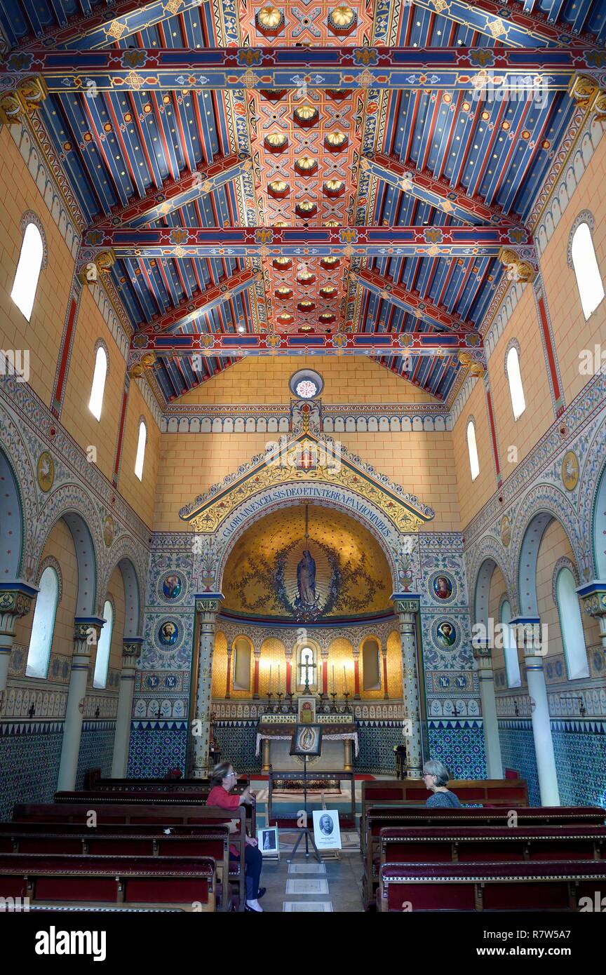 France, Pyrenees Atlantiques, Basque Country, Biarritz, Imperial Chapel ...