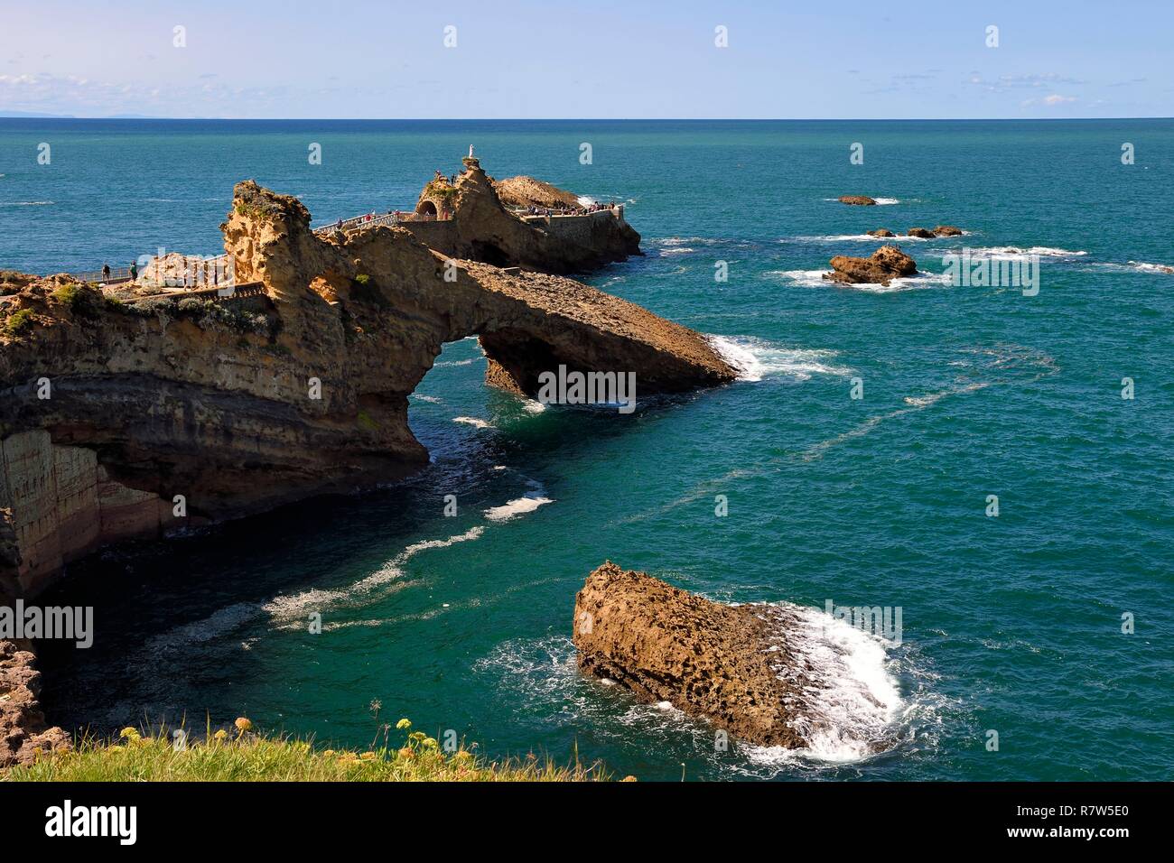 France, Pyrenees Atlantiques, Basque Country, Biarritz, the Rocher de ...