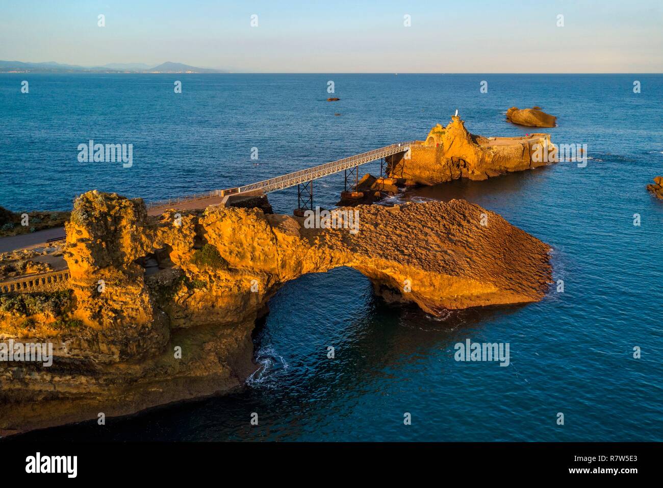 France, Pyrenees Atlantiques, Basque Country, Biarritz, the Rocher de ...
