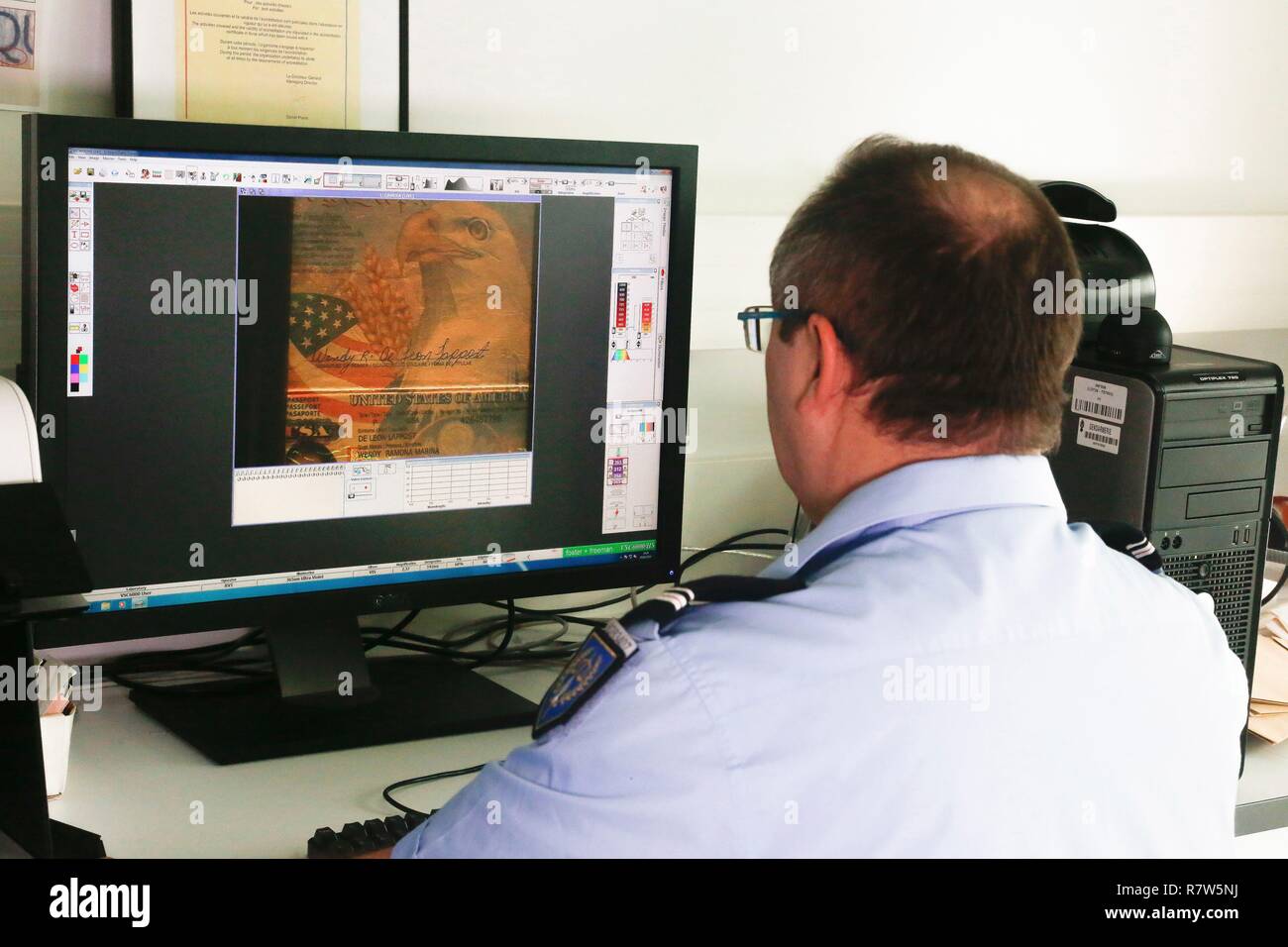 France, Val d'Oise, Pontoise, Criminal Investigation Institute of the ...