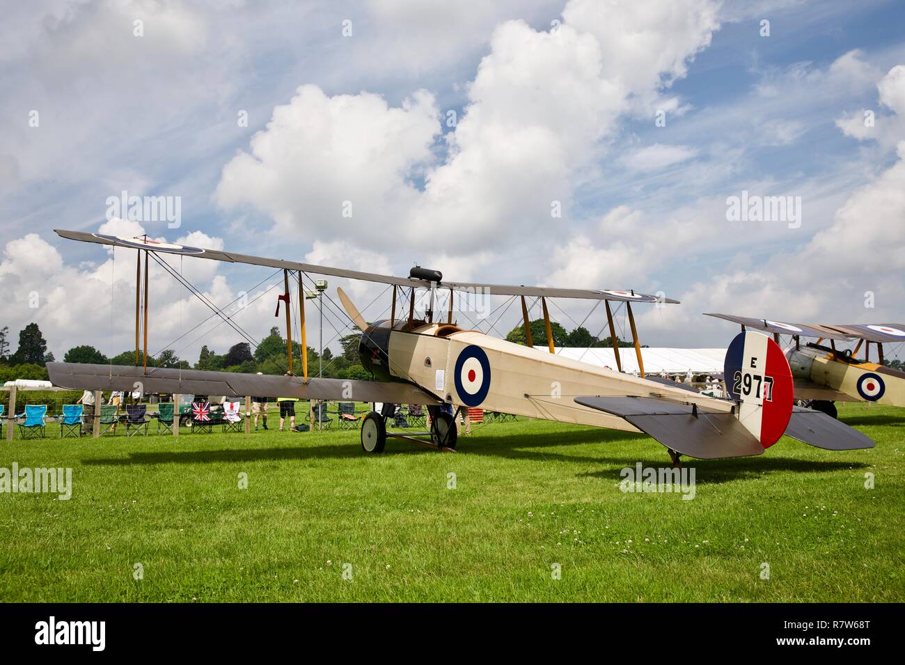 Avro 504k ‘E-EBHB’ on static display at the 2018 Fly Navy Airshow at Shuttleworth Stock Photo ...