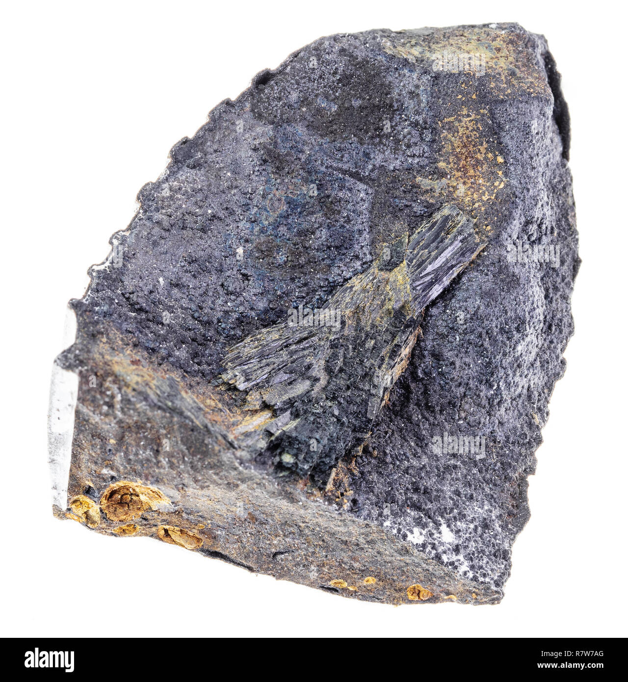 macro photography of natural mineral from geological collection - rough ...