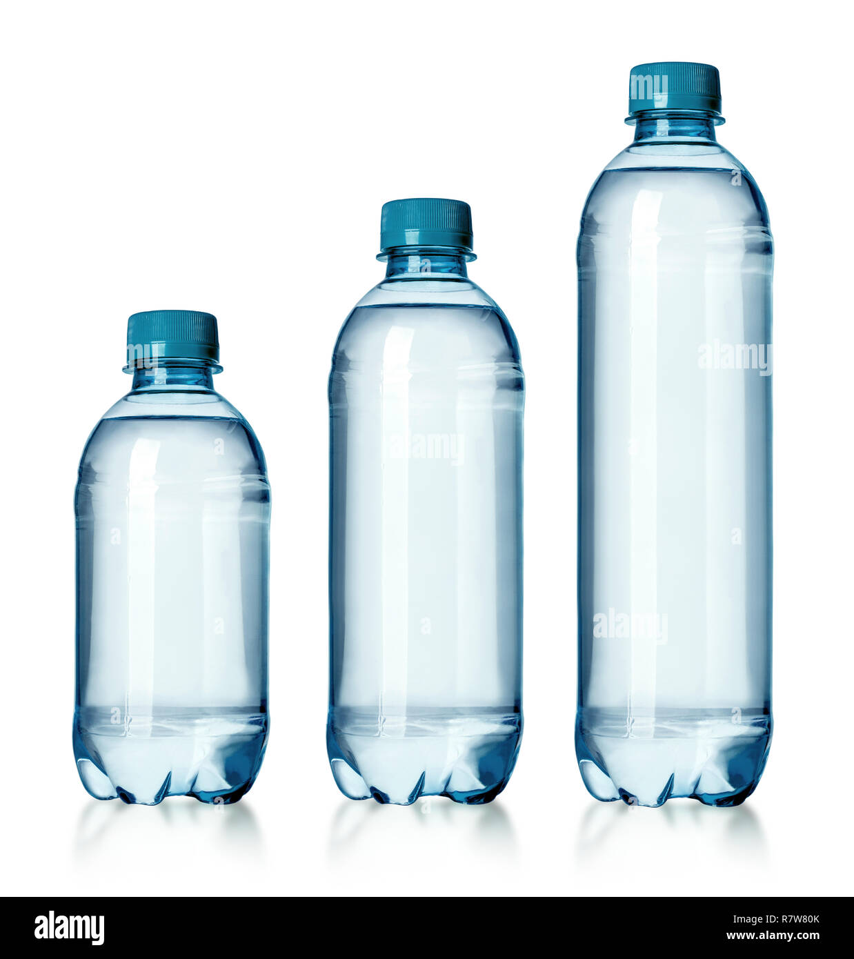 Small water bottle on white background with clipping path Stock Photo ...