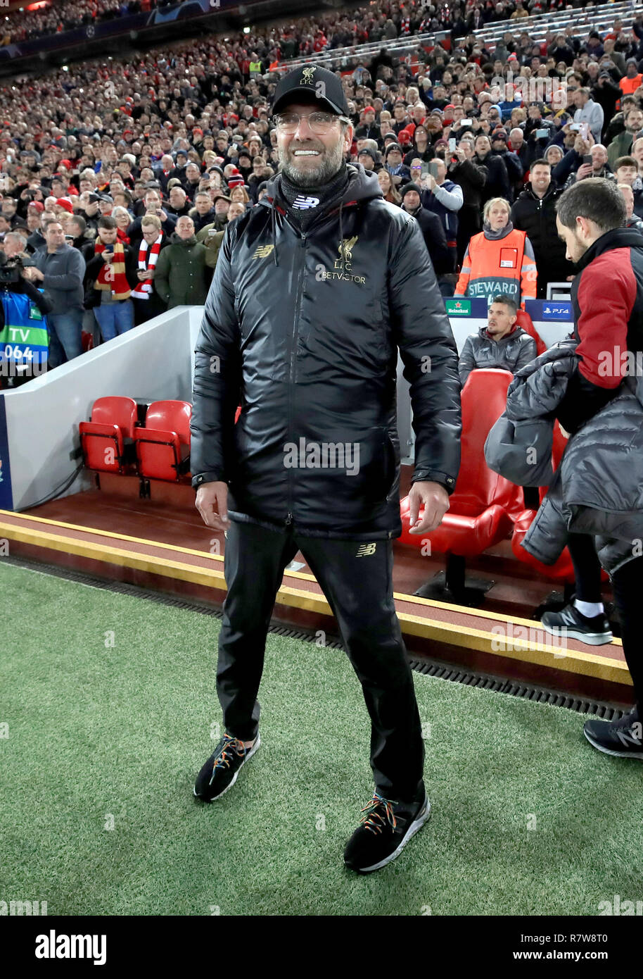 Liverpool manager Jurgen Klopp during the UEFA Champions League match ...