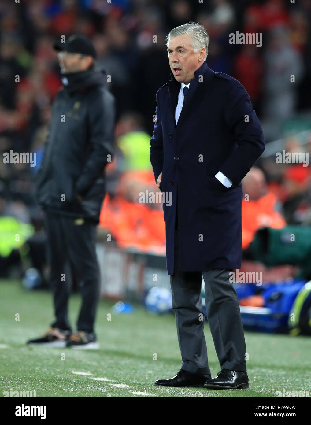 Napoli manager Carlo Ancelotti during the UEFA Champions League match ...