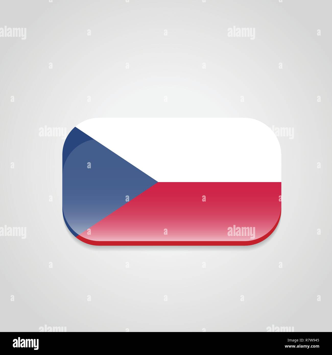Czech republic fabric flag Stock Vector Images - Alamy