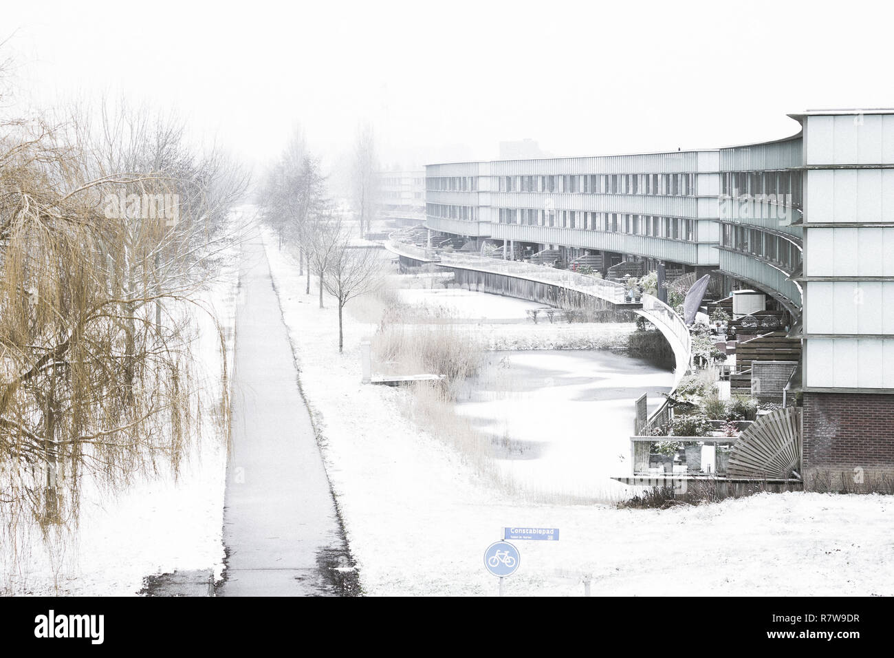 Winter in Almere Stock Photo - Alamy
