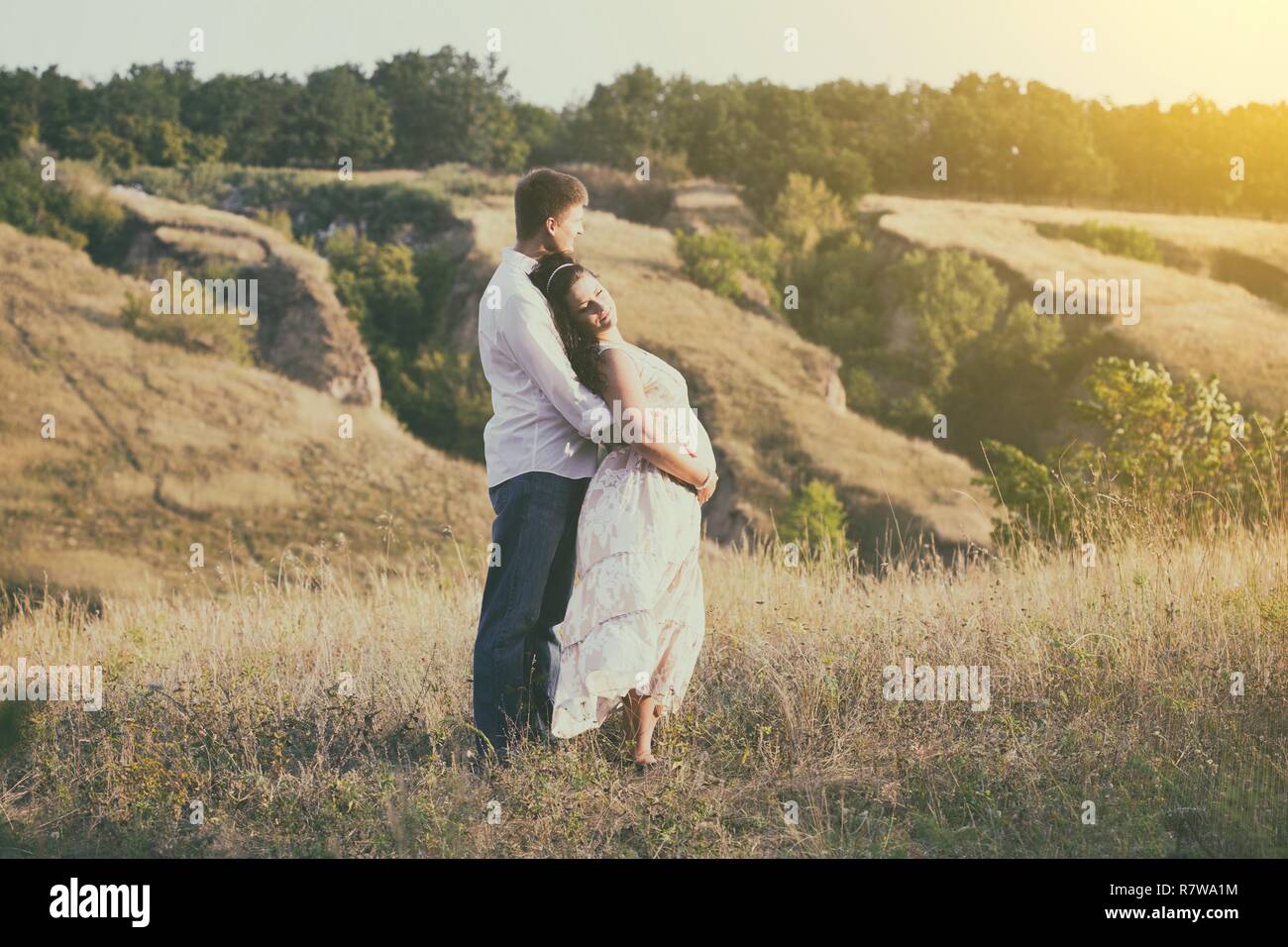 Portrait men pregnant woman hi-res stock photography and images - Alamy