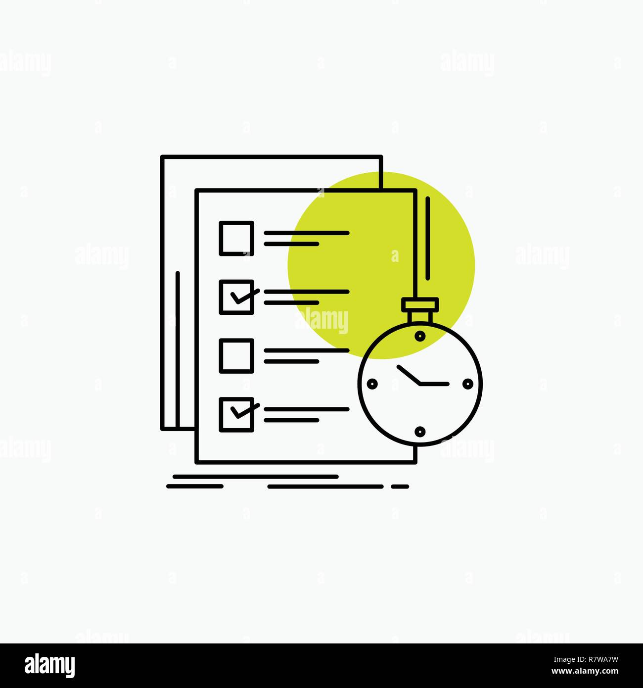 Task time icon Stock Vector Images - Alamy