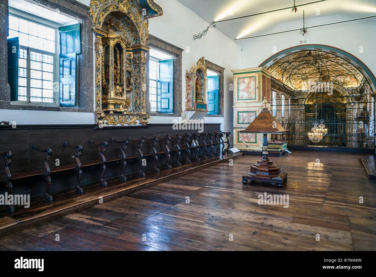 Portugal, Azores, Sao Miguel Island, Ponta Delgada, Convento de Santo ...