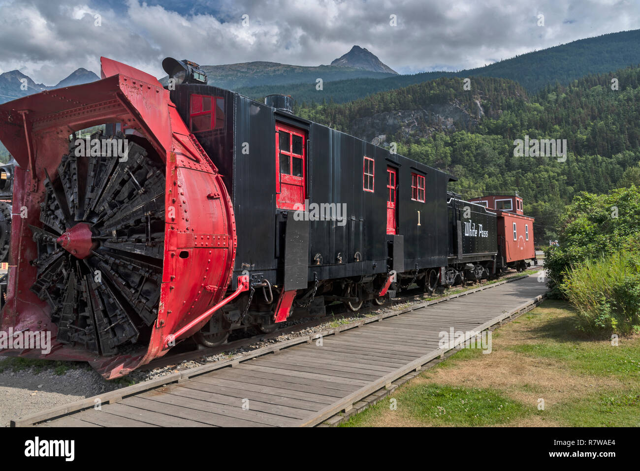 Snow-Removal Train in Skagway, Alaska, Klondike Gold Rush National ...