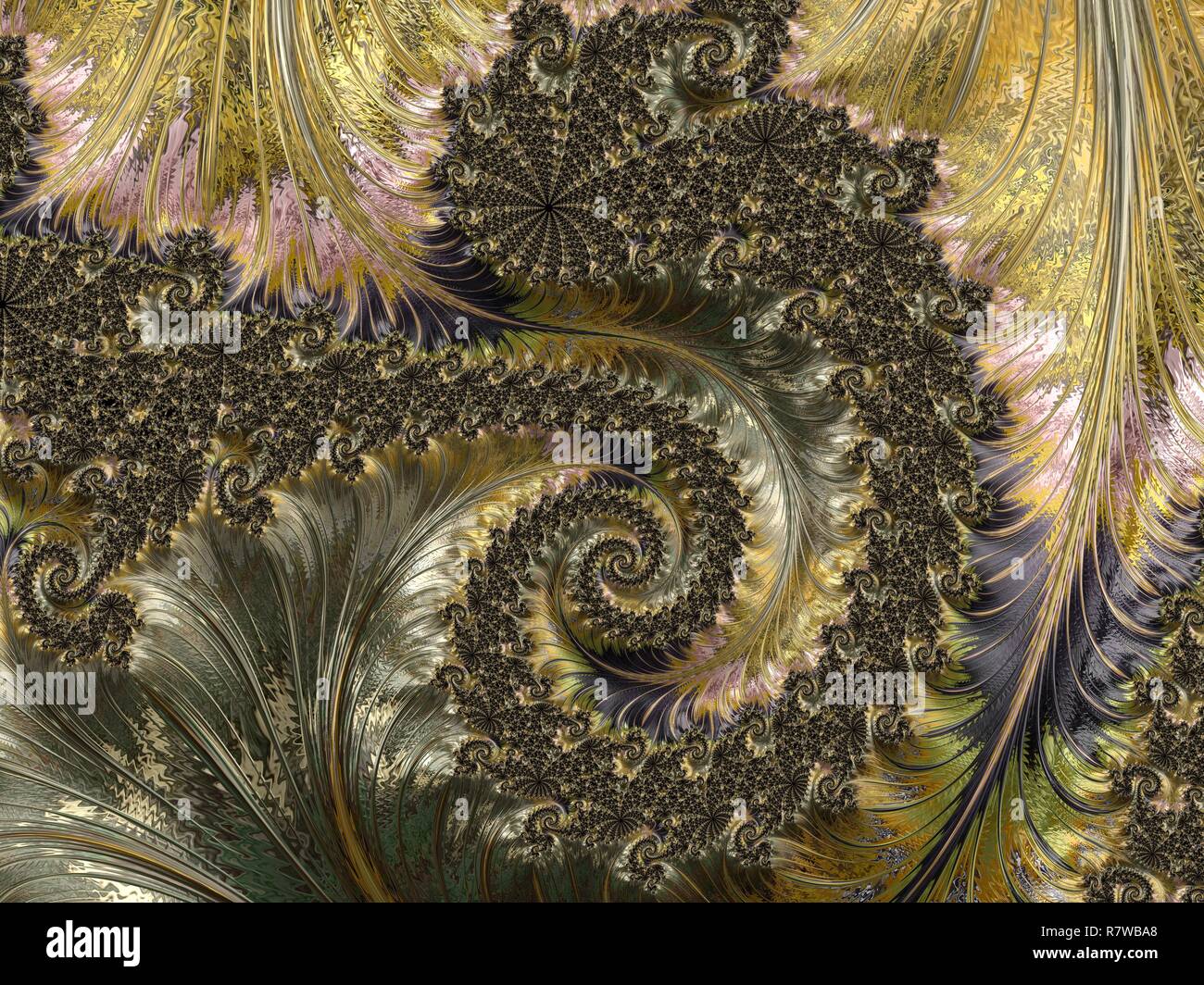 Fractal a never-ending pattern. Abstract Computer generated Fractal ...