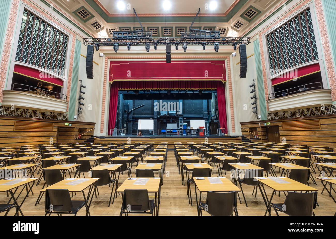 Interior of the Great Hall, Queen Mary, University of London. The ...