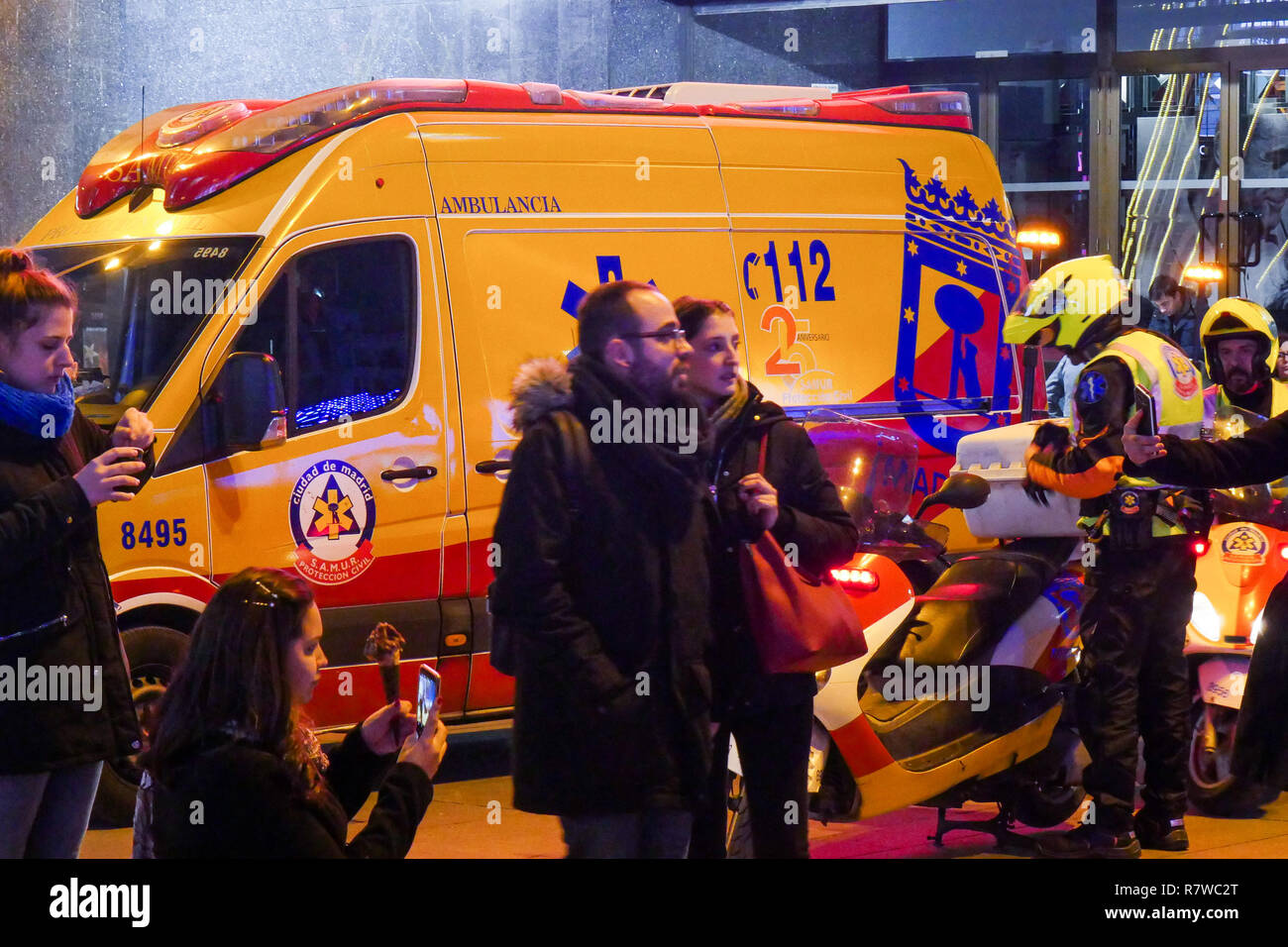 Emergency Rescue Mobile Units, Madrid, Spain Stock Photo - Alamy