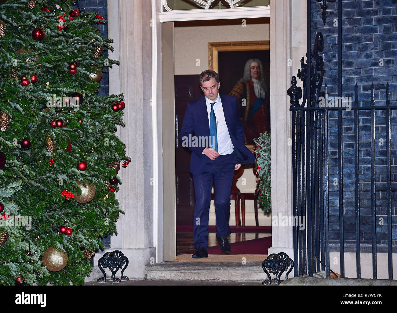 Chief Whip Julian Smith leaves Downing Street, London, after a meeting ...