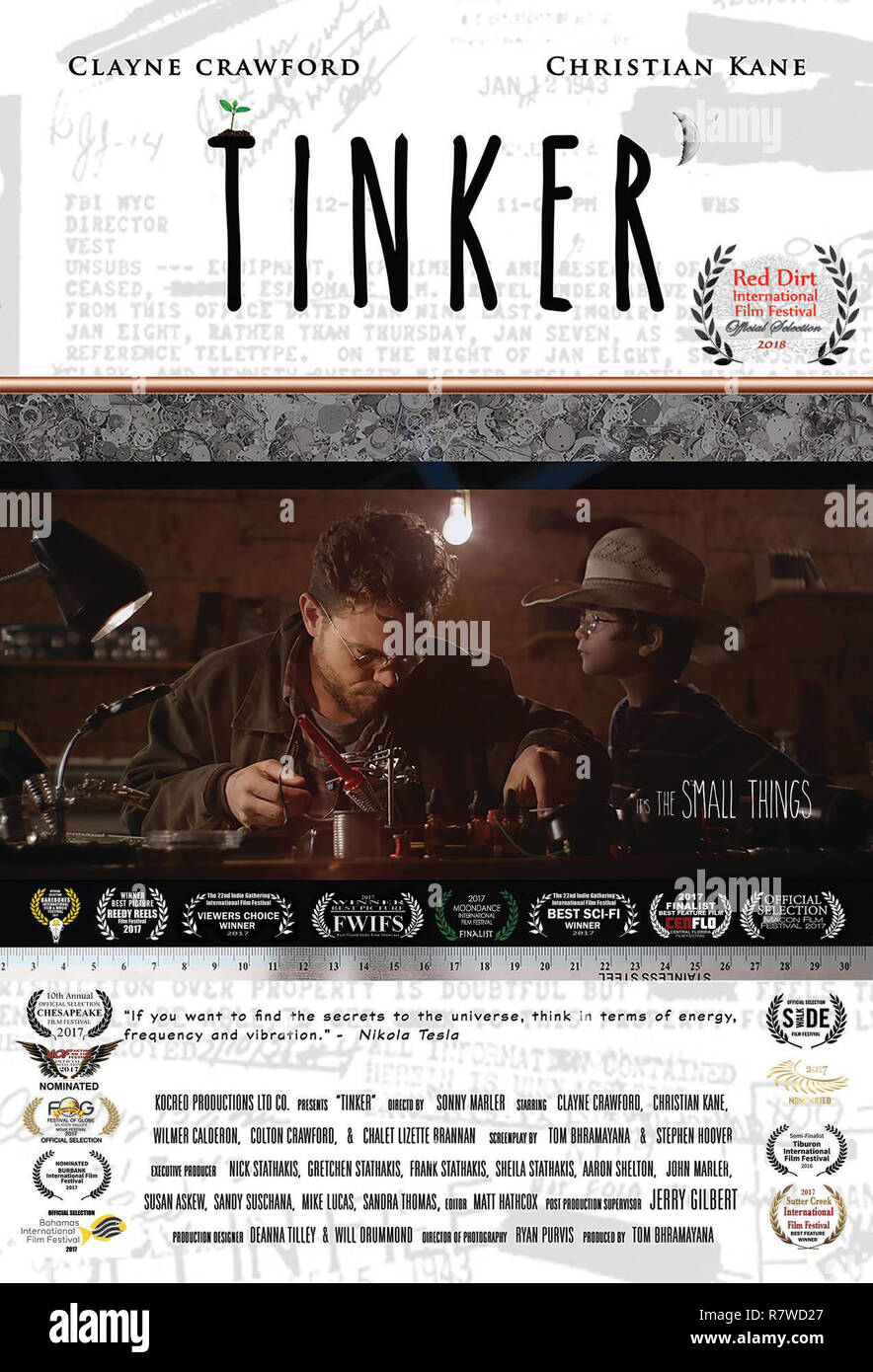 TINKER', poster, (from left): Clayne Crawford, Colt Crawford, 2018 ...