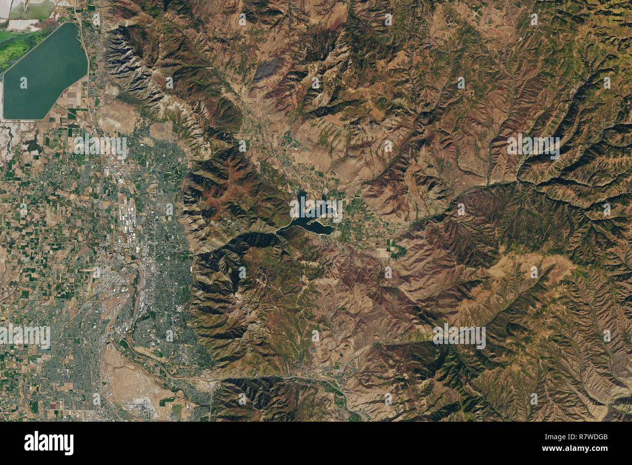 Aerial of Ogden, Utah Stock Photo - Alamy