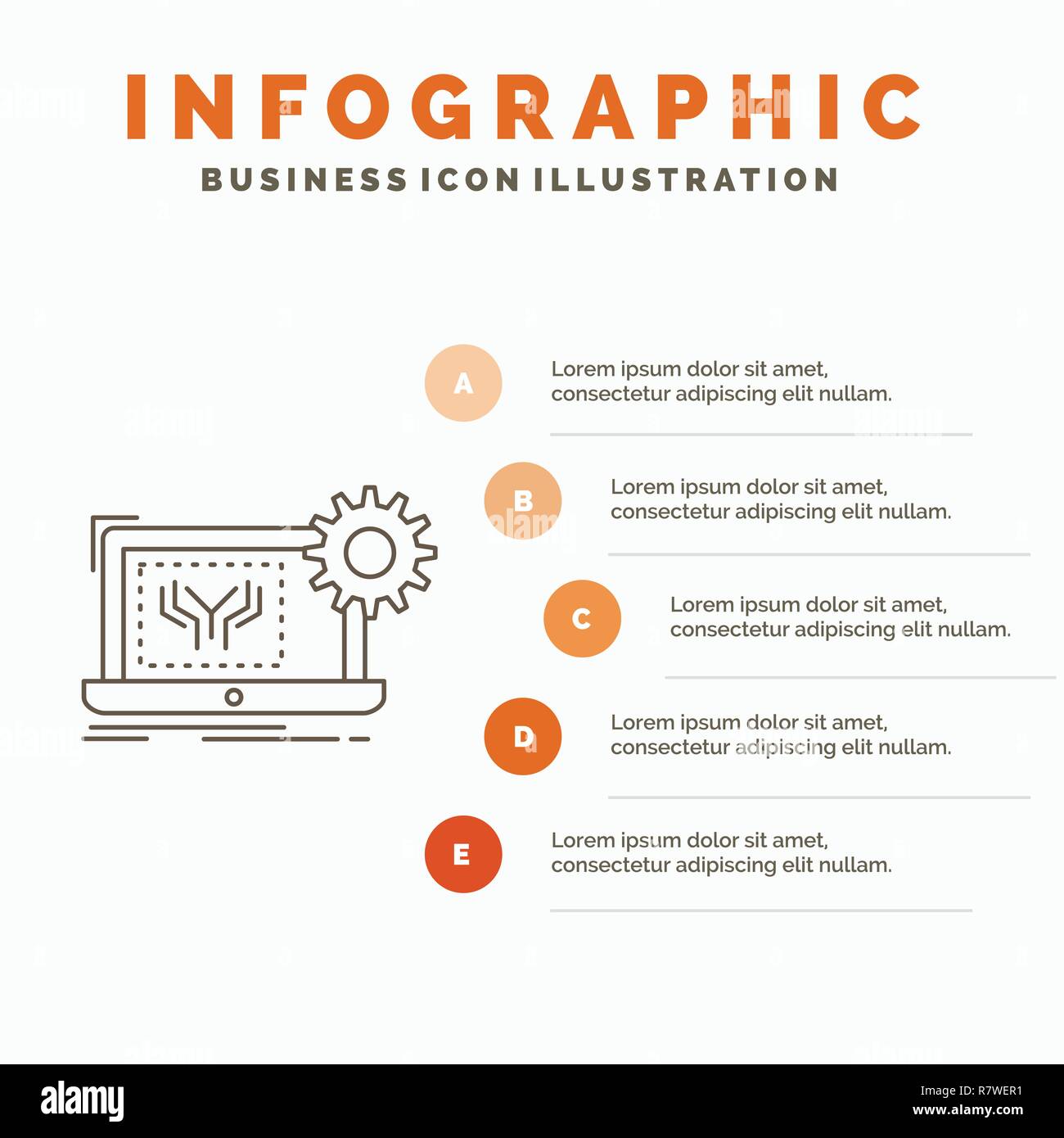 Computer hardware infographics motherboard cpu hi-res stock photography ...