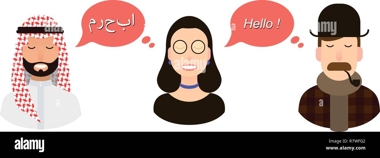 Bilingual message Stock Vector Images - Alamy