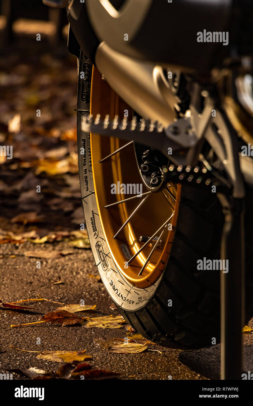Fall Adventure Motorcycle Stock Photo - Alamy