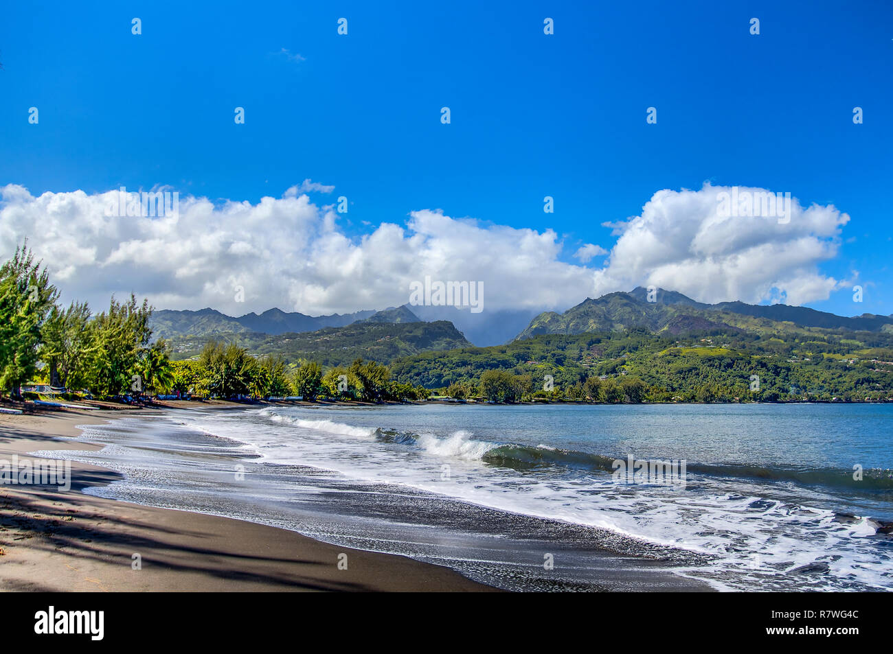 Venus point, Tahiti island Stock Photo - Alamy