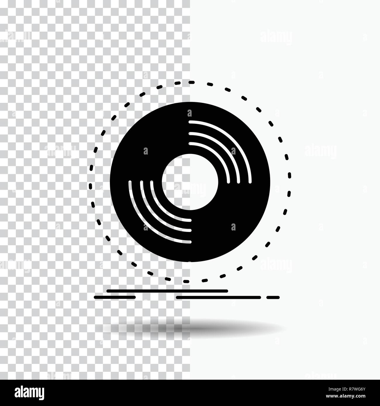 Black vinyl record on turntable Stock Vector Images - Alamy