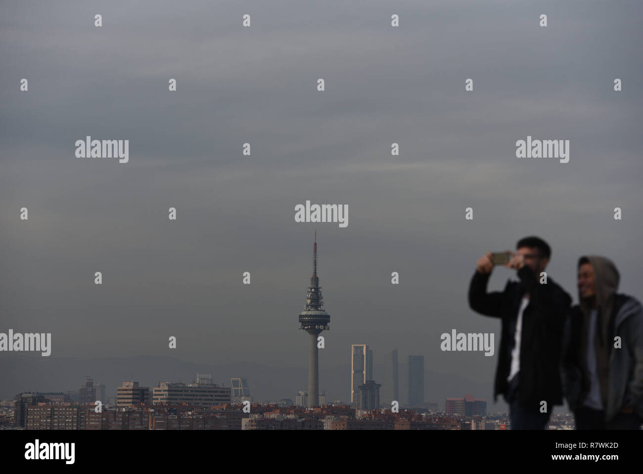 Madrid, madrid, Spain. 11th Dec, 2018. A man seen taking a picture on ...