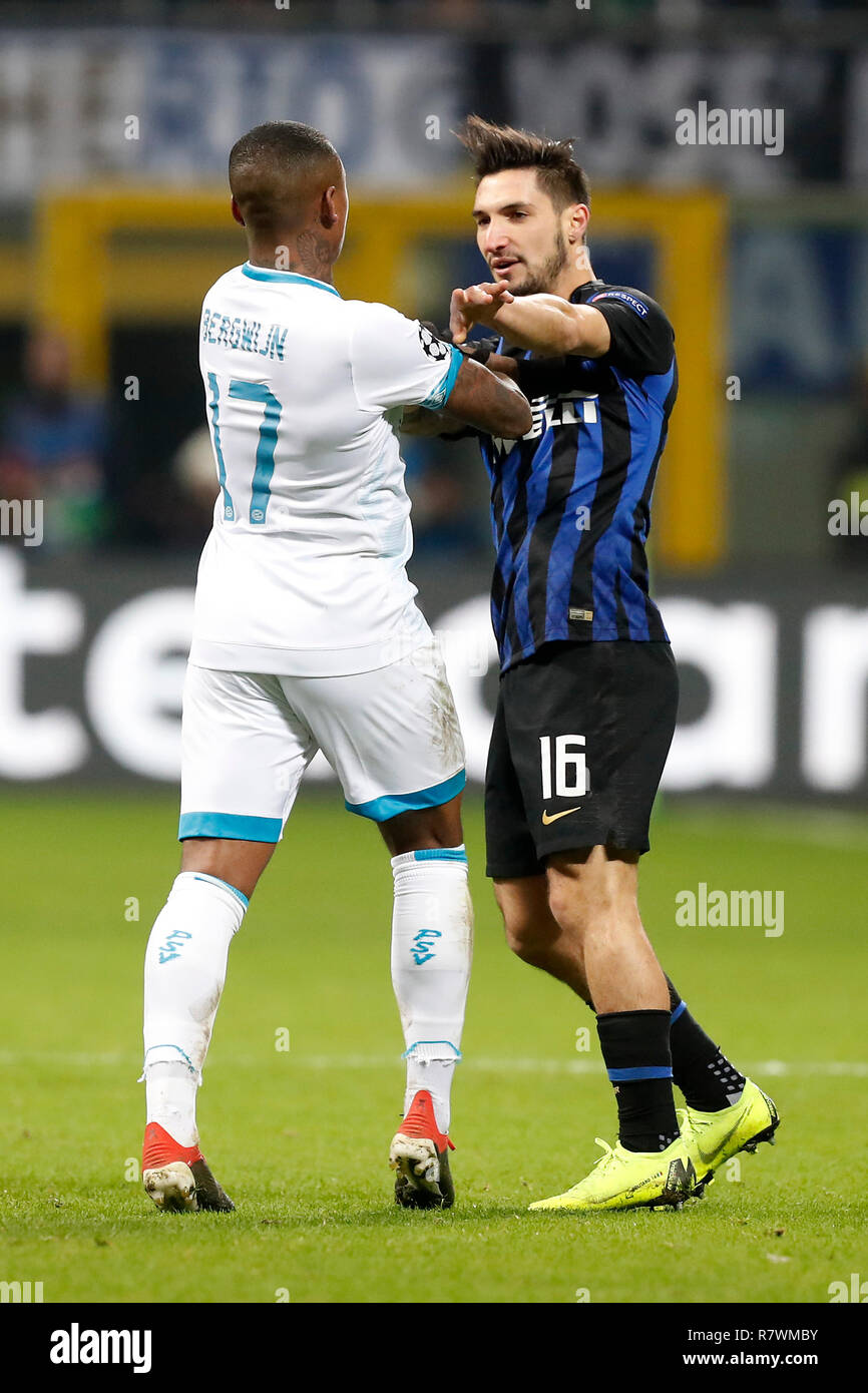 Milan, Italy. 11th December, 2018. Champions League , PSV player Steven ...