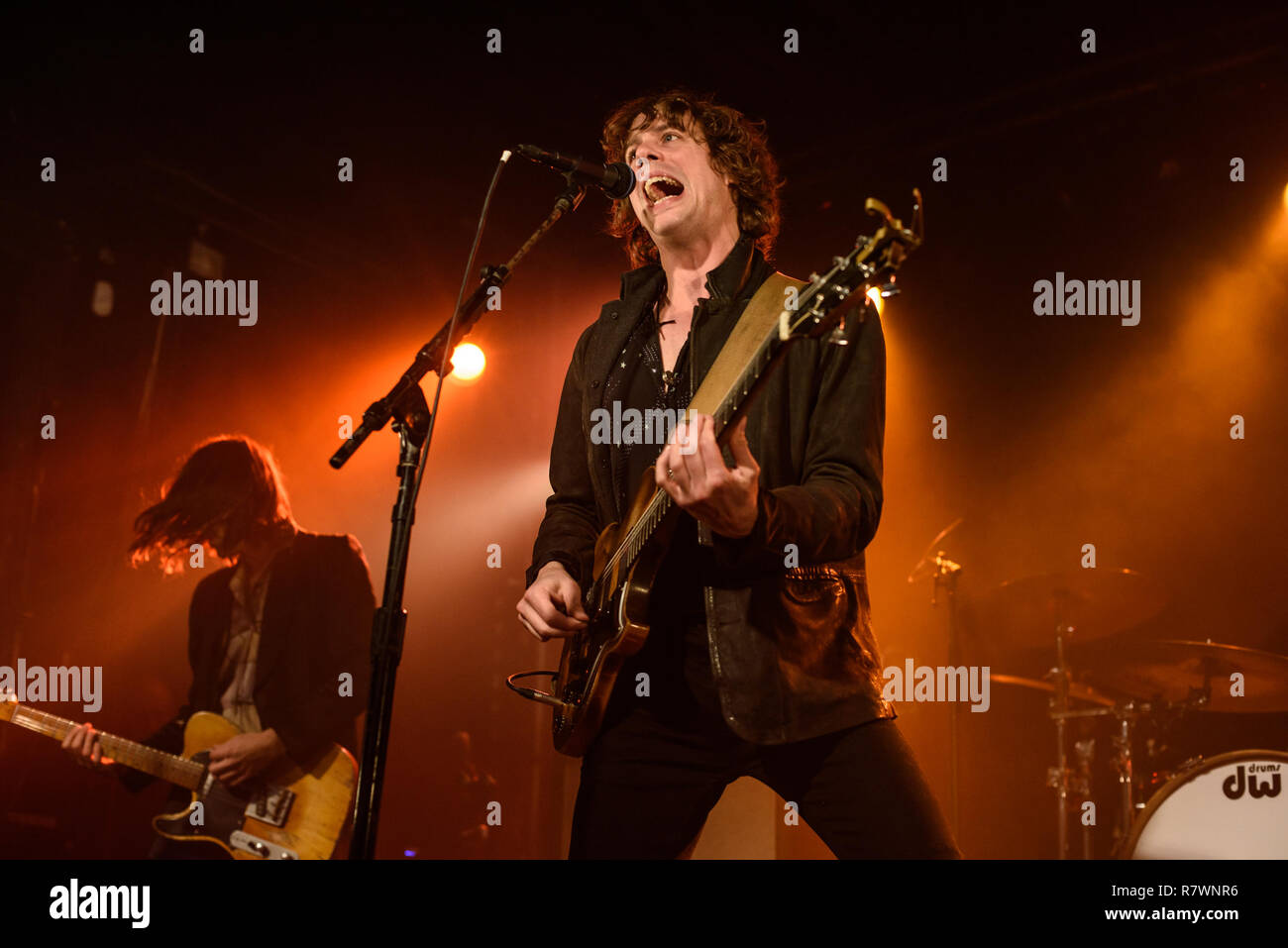 Brighton, UK. 11 December 2018. Razorlight performs at Concorde 2 ...