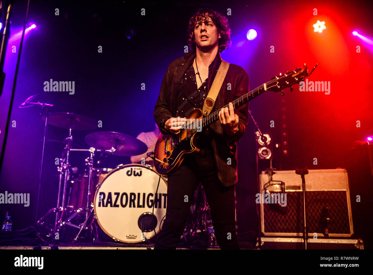 Brighton, UK. 11 December 2018. Razorlight performs at Concorde 2 ...